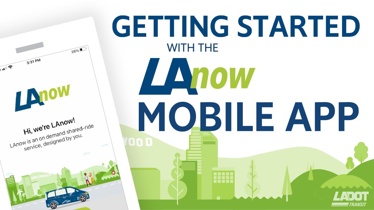 Getting Started with LADOT Transit's LAnow Mobile App - YouTube