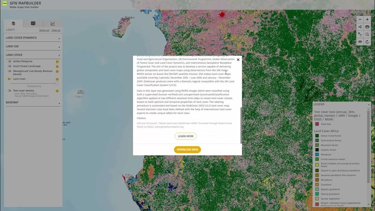 Global Forest Watch GFW WRI Map Builder - YouTube