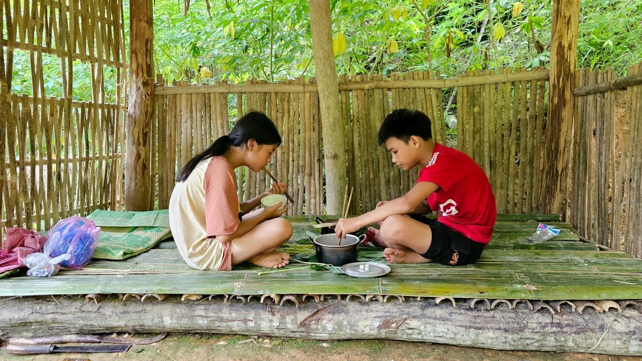 100 Days: Homeless boy and poor girl pick fruit to sell to make a ...
