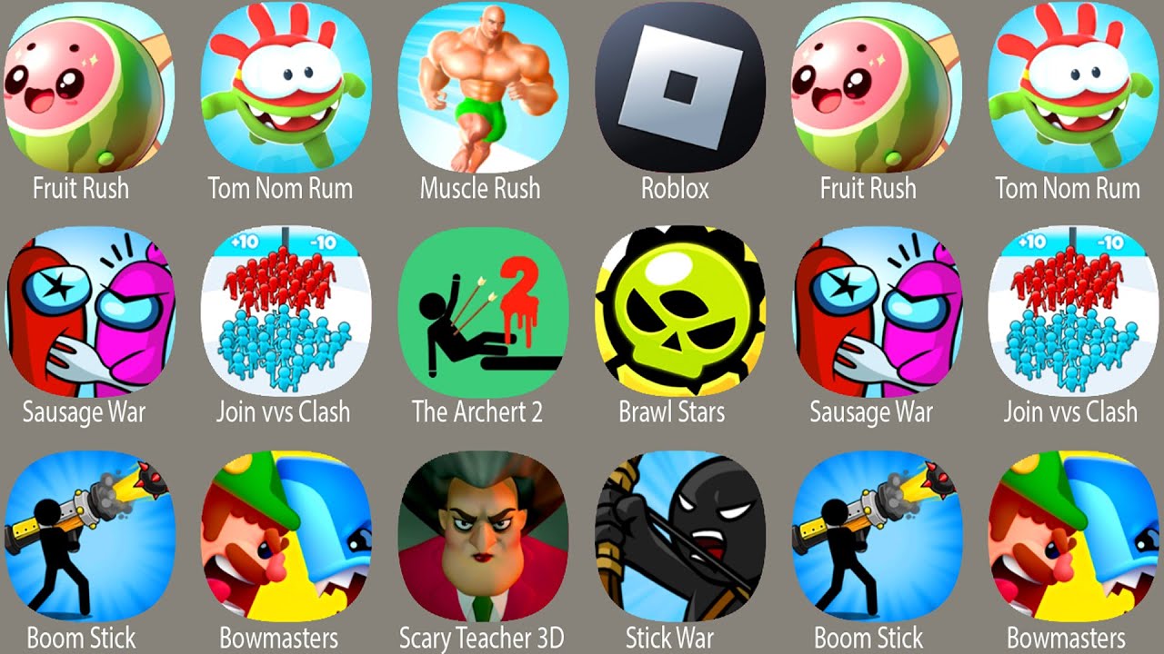 Bowmasters,Supreme Duelist,Alien Blob io,Dude Theft Wars,Skibydi Toilet ...