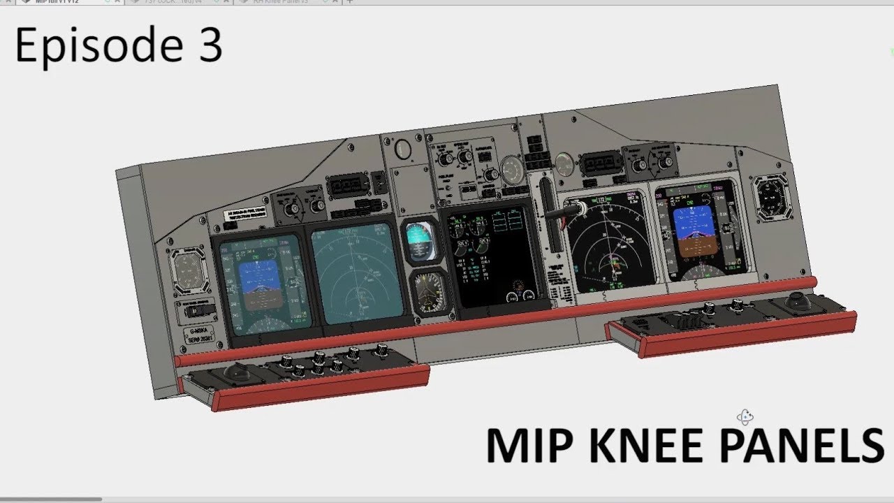 737 Sim Build - 737 MIP Knee Panels #3 - YouTube