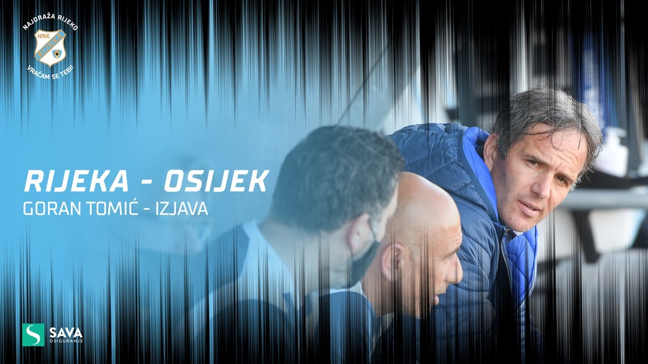 Goran Tomić nakon Osijeka (31. kolo, sezona 2020./2021.) - YouTube
