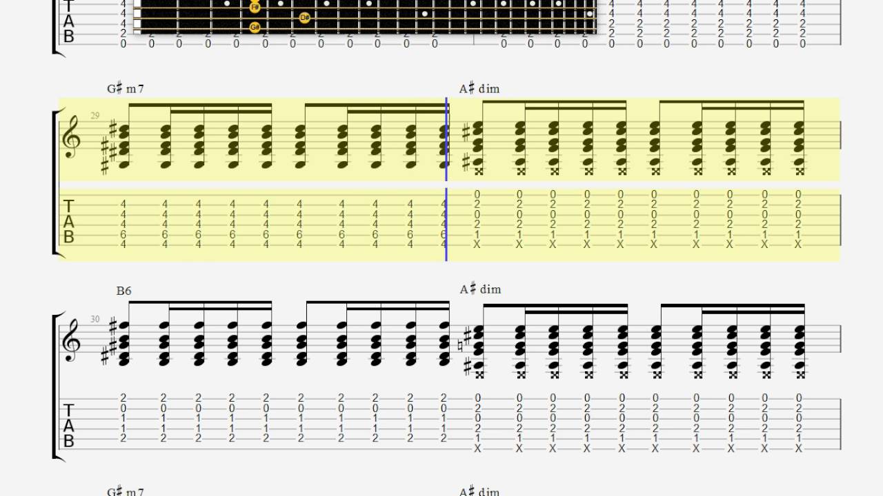 Coldplay Shiver GUITAR 2 TAB - YouTube