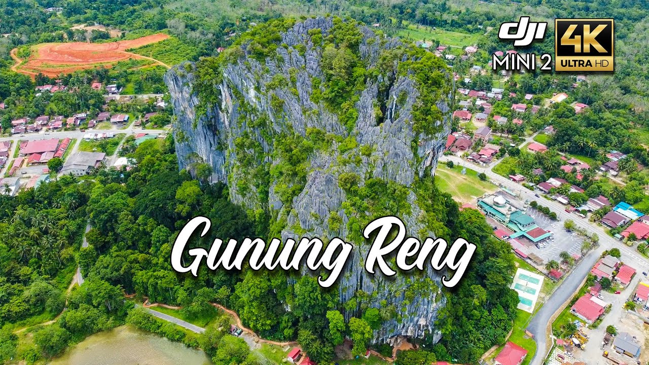 MISTERI GUNUNG RENG BATU MELINTANG JELI KELANTAN, 4K AERIAL FOOTAGE ...