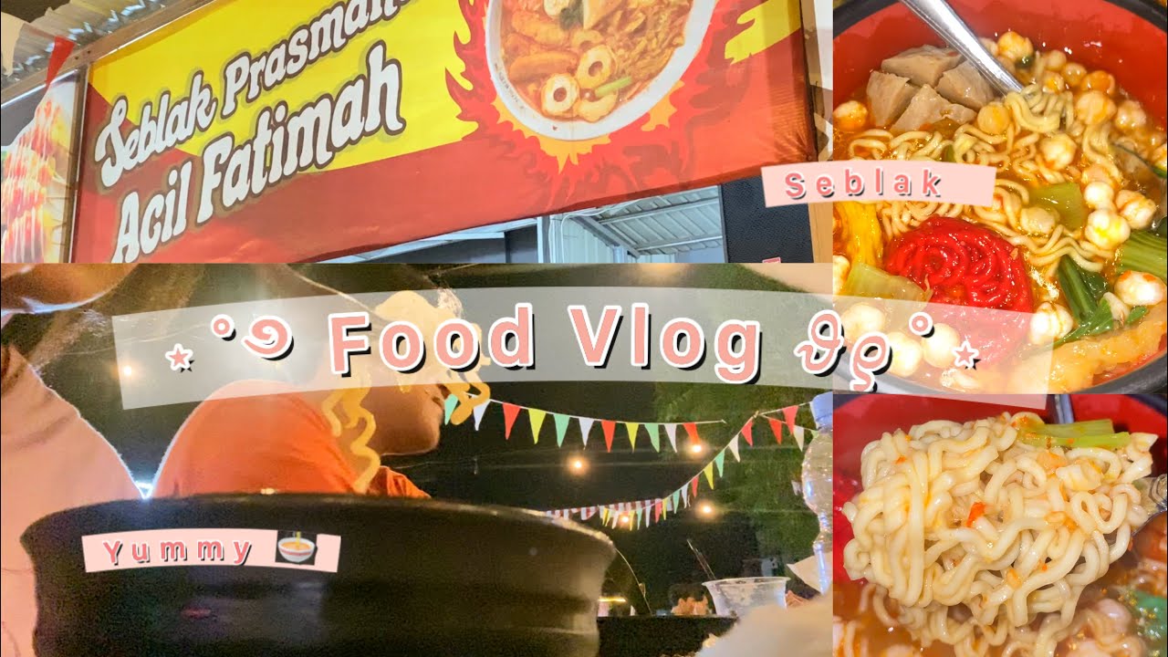 Food Vlog - ⋆˚࿔ Jajanan Food Court , seblak prasmanan varian topping 🍜 ...