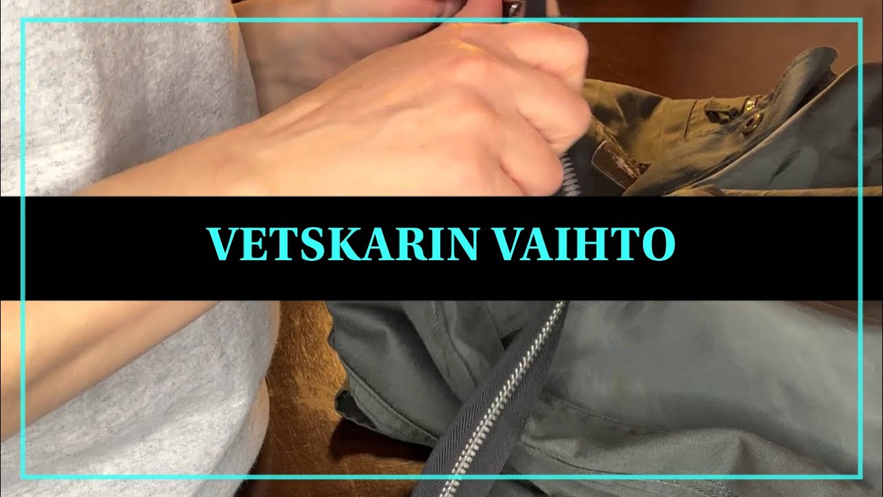 Ompeluvinkki! Takin vetoketjun vaihto - YouTube