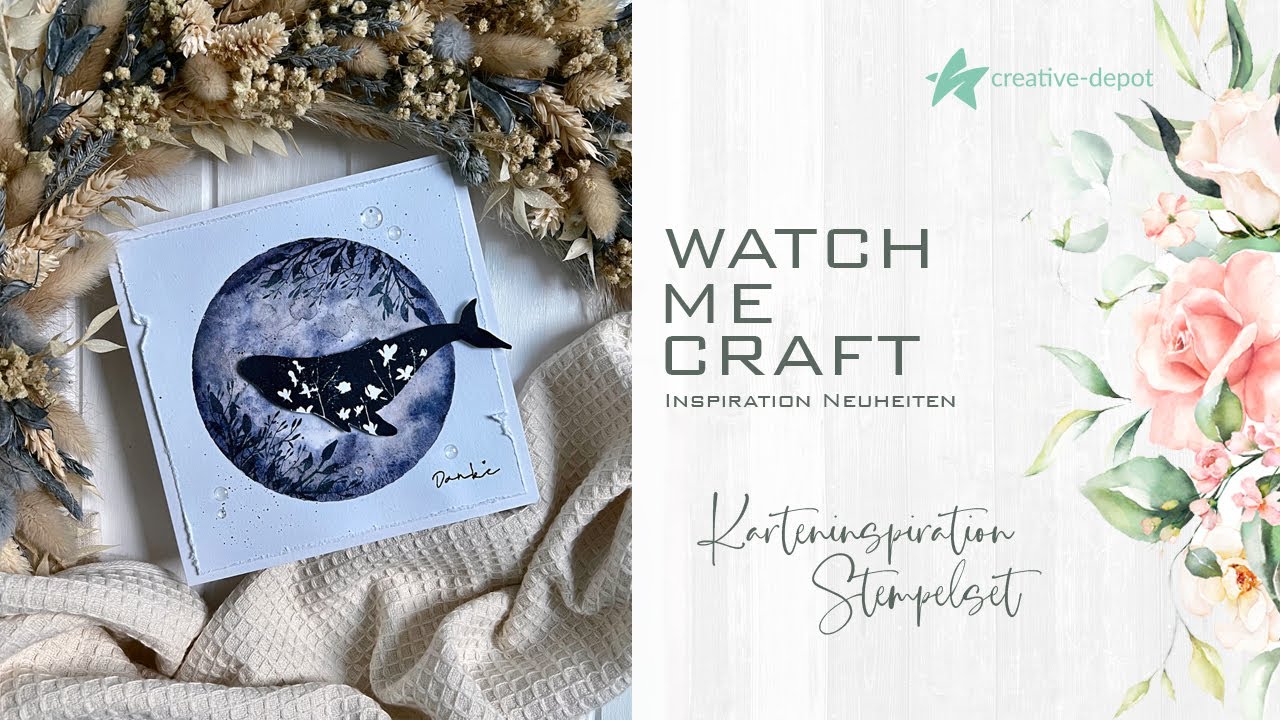 WATCH ME CRAFT | Karteninspiration Stempelset Wal Jesaja | Creative ...