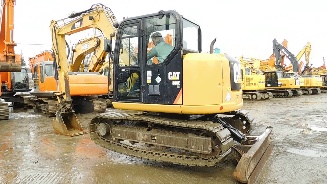 Cat 308E - YouTube