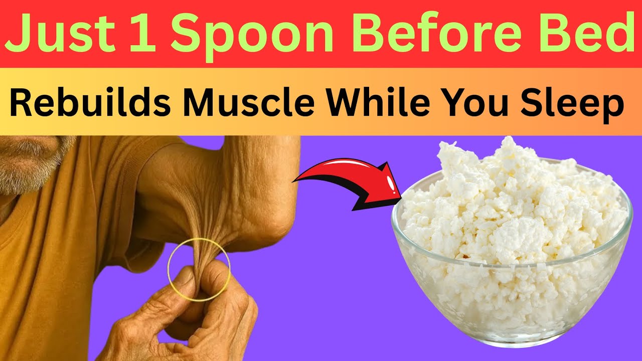 Just 1 Spoon Before Bed Rebuilds Muscles While You Sleep. - YouTube