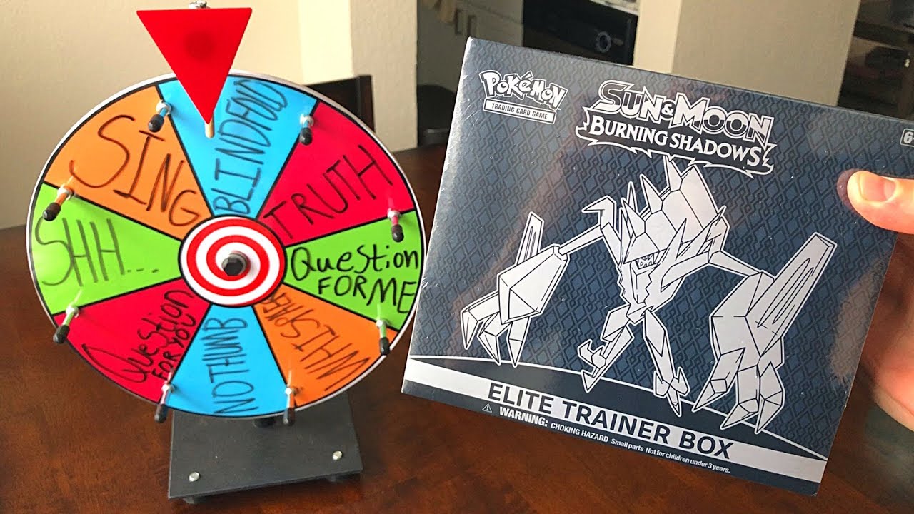 SPIN THE MYSTERY WHEEL CHALLENGE! - Unboxing a Pokemon Cards BURNING ...