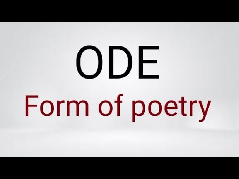 ODE|| FORM OF POETRY|| ENGLISH LITERATURE||‎@Learnwithunderstanding ...