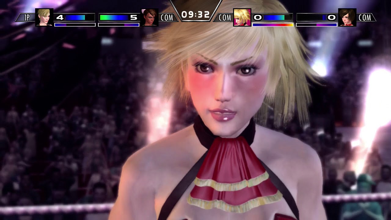 Rumble Roses XX Miss Spencer and Anesthesia vs Noble Rose and Reiko ...