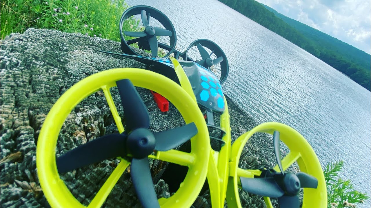 HYDRAQUAD 🐉 TEST VIDEO Hybrid air to water stunt Drone 3 in 1 WALMART ...