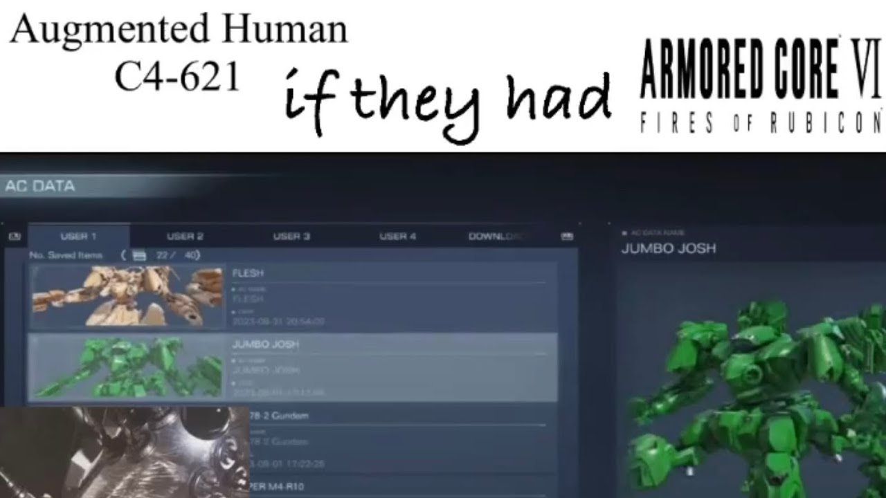 If Augmented Human C4-621 had Armored Core 6 😂😂😂 - YouTube