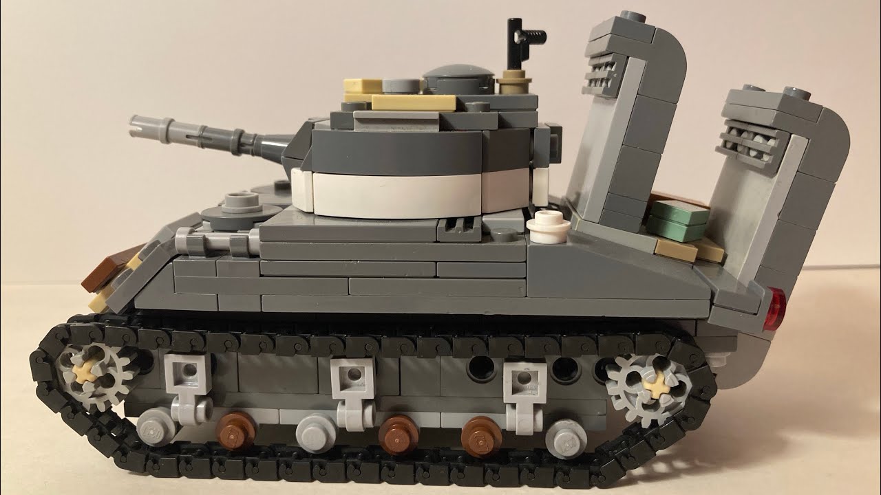 Custom Lego “Deep Wading” Sherman tank - YouTube