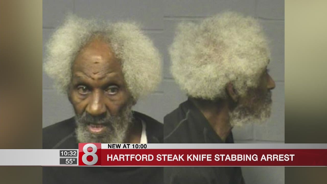 Hartford steak knife stabbing arrest - YouTube