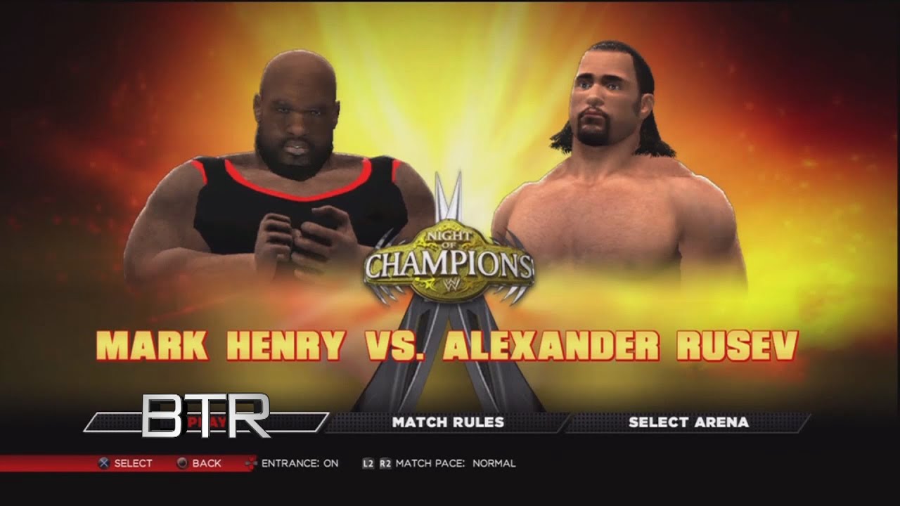WWE Night Of Champions 2014 Predictions Mark Henry vs Rusev(WWE 2K14 ...