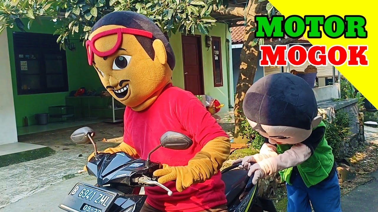 DRAMA BADUT LUCU SOPO JARWO NAIK MOTOR, MOGOK SOPO DI SURUH DORONG ...