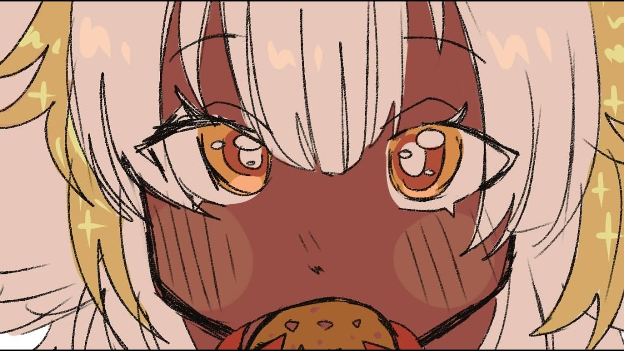 SPEEDPAINT - Faputa eating cookies - YouTube