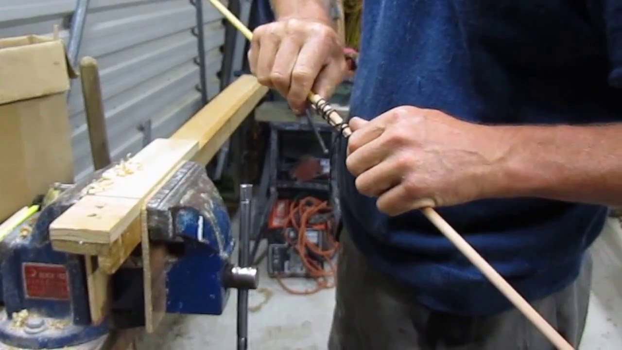 Fixing a broken wooden arrow - YouTube