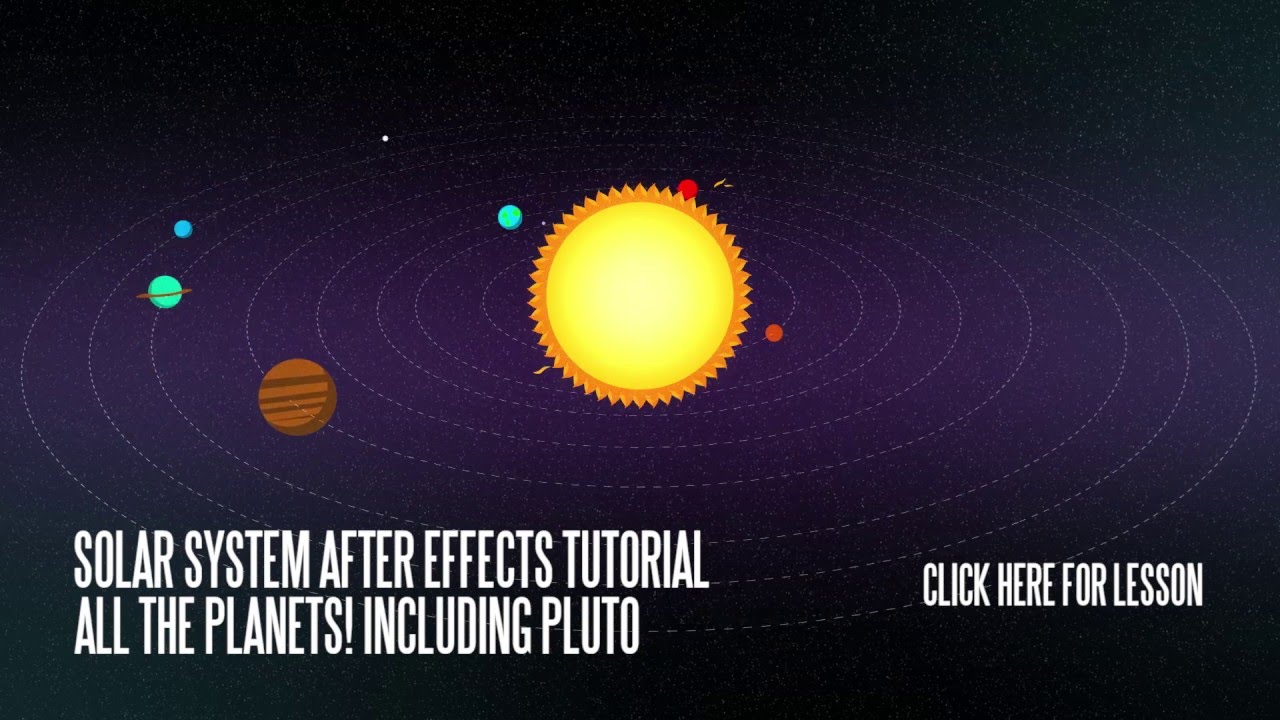 Solar System in After Effects Tutorial Teaser - YouTube