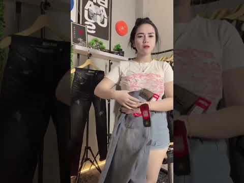 Live jualan online celana denim bunda gemoy kasih bonus mulus