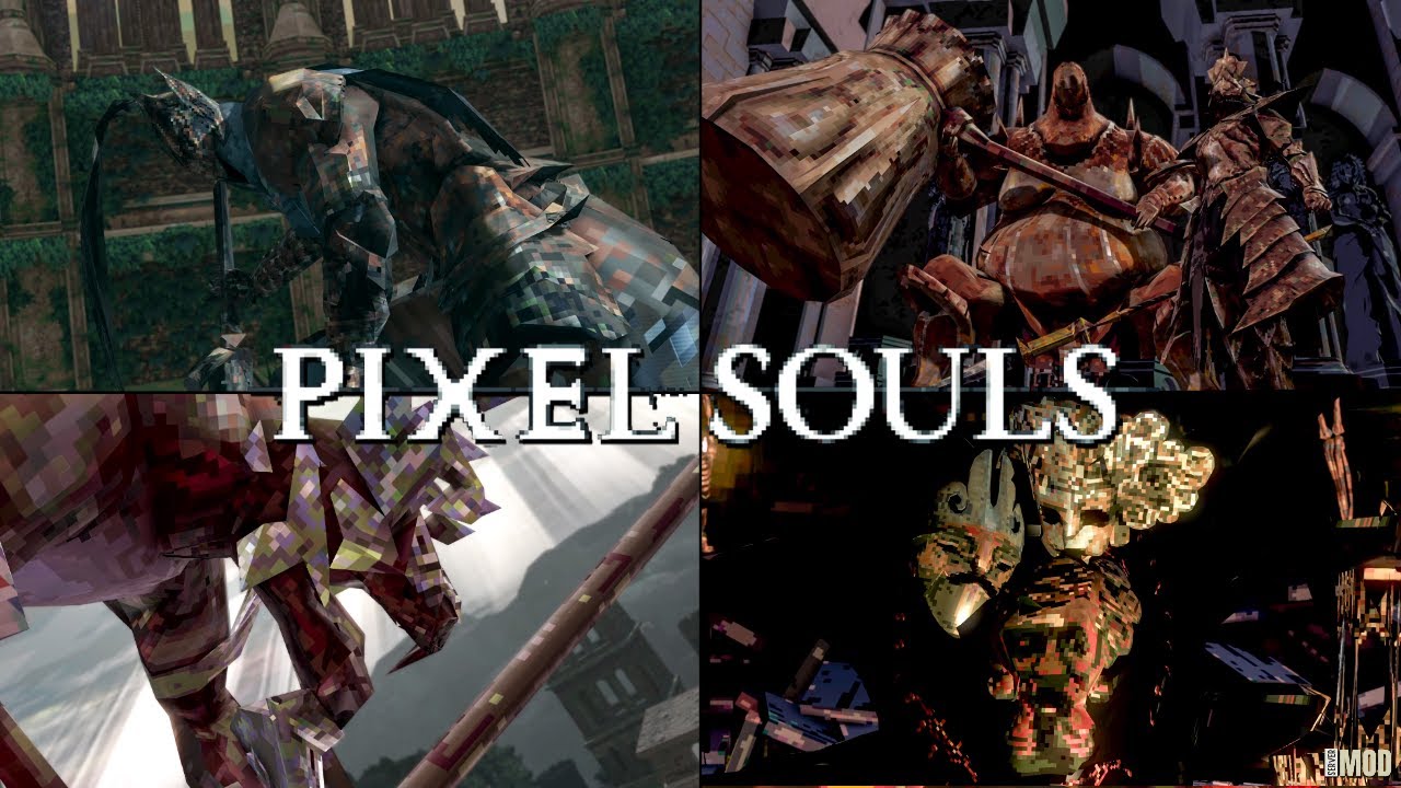 Pixel Souls Demastered ALL Bosses (with Cutscenes) | Dark Souls 1 ...
