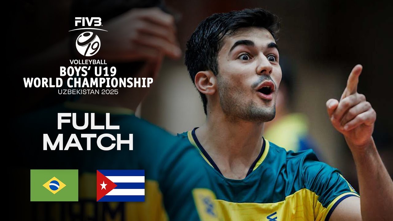 Brazil vs. Cuba - Pool D | Boys' U19 World Champs 2025 - Full Match ...