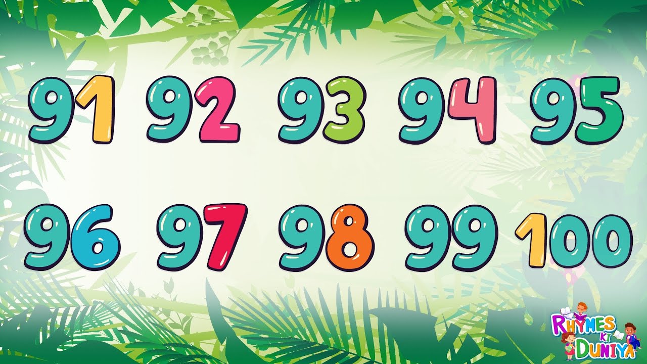 123 Numbers, One two three, kids rhymes, 1 to 100 counting, learn to ...