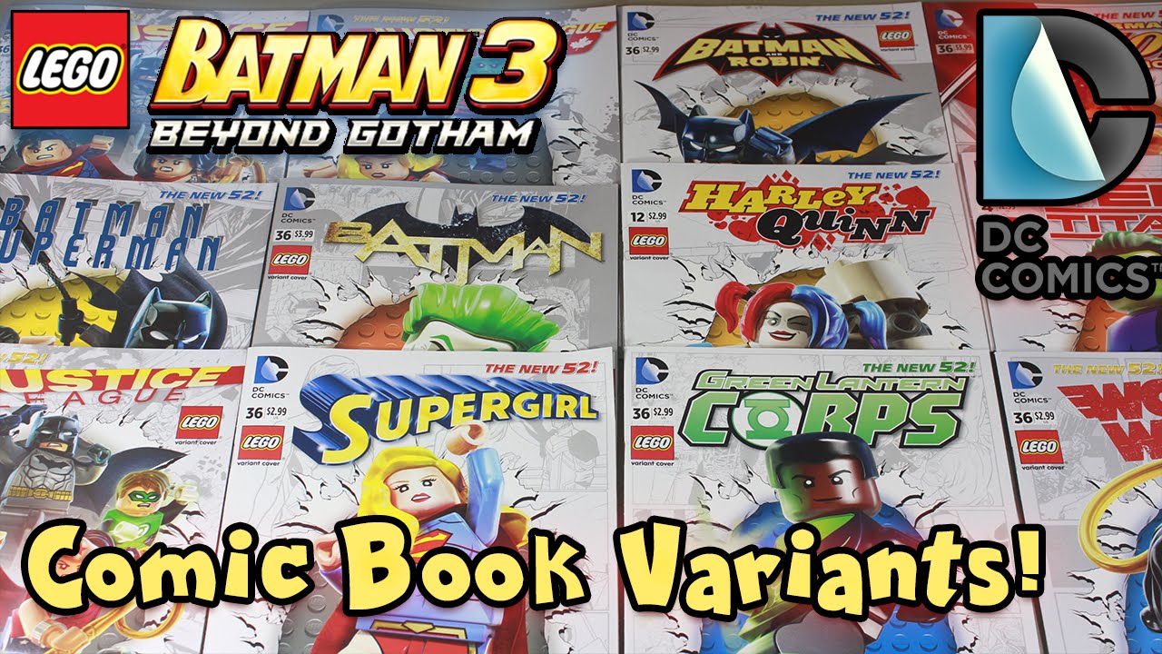 LEGO BATMAN 3 - BEYOND GOTHAM - COMIC BOOK VARIANTS - YouTube