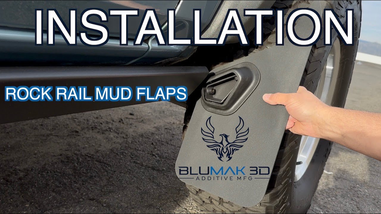 BLUMAK3D BRONCO ROCK RAIL MUD FLAPS INSTALLATION - YouTube