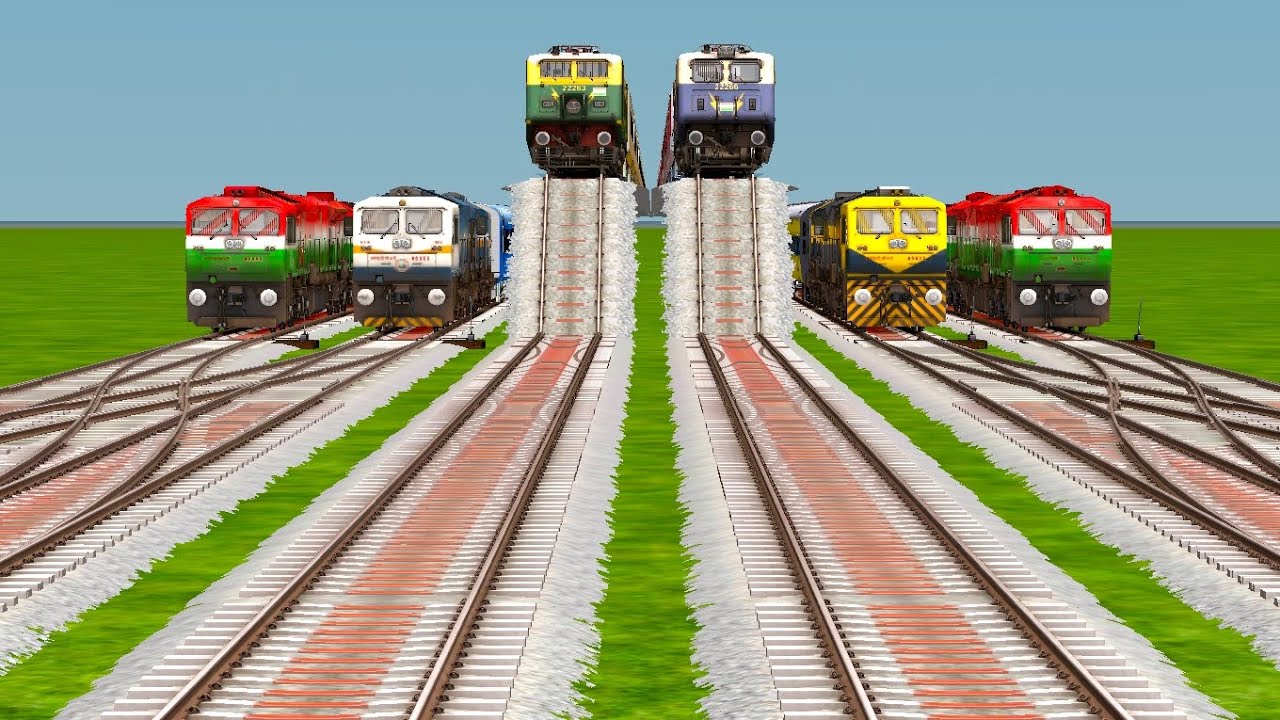 6 Indian Train Simulator Pc Gameplay || AI Trains Crossing || Part #1 ...
