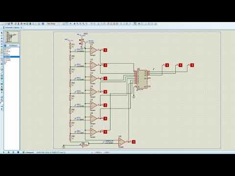 ADC tipo Flash (simulación con Proteus) - YouTube