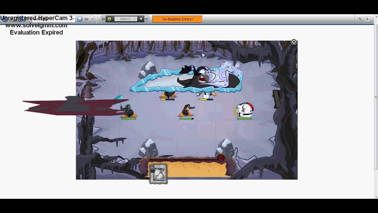 Club penguin snow dojo ( fire power ) - YouTube