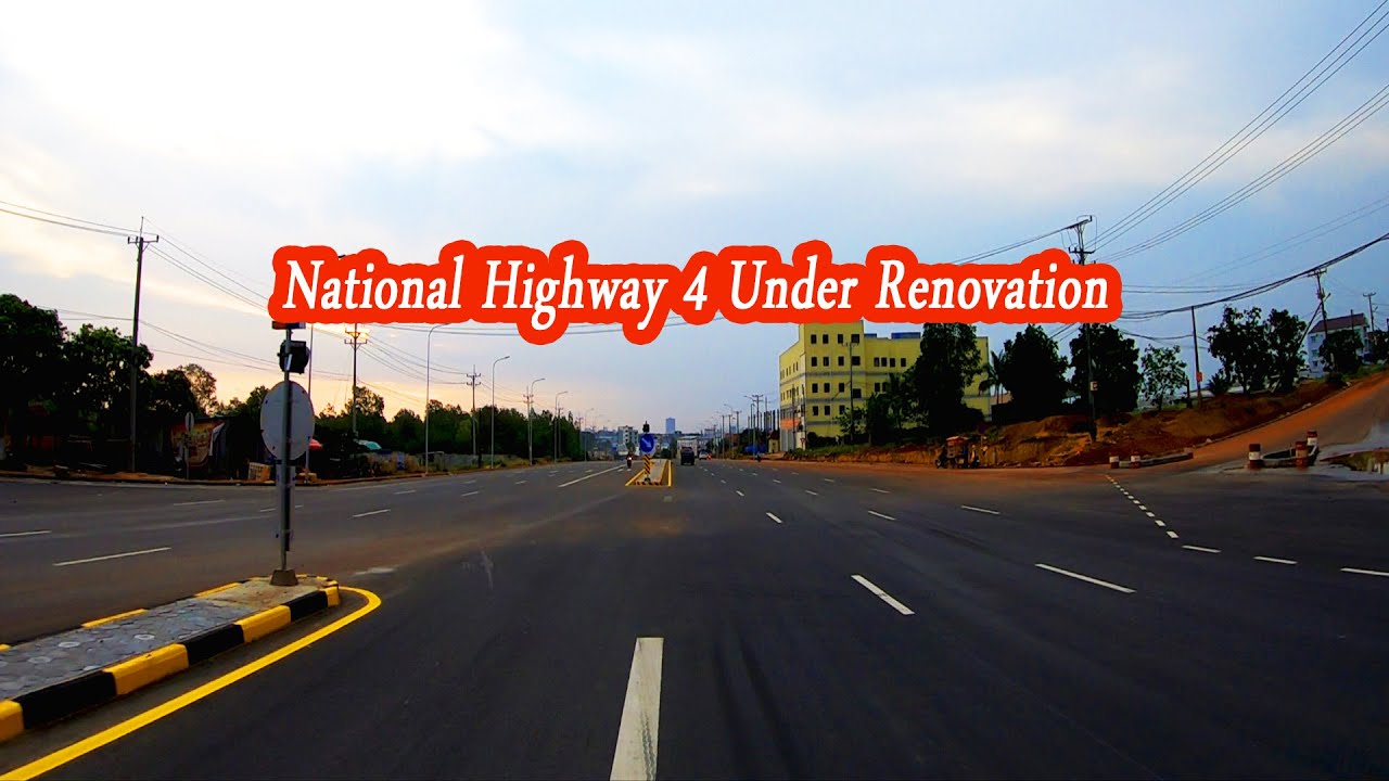 Drive national highway 4 under renovation Sihanoukville - YouTube