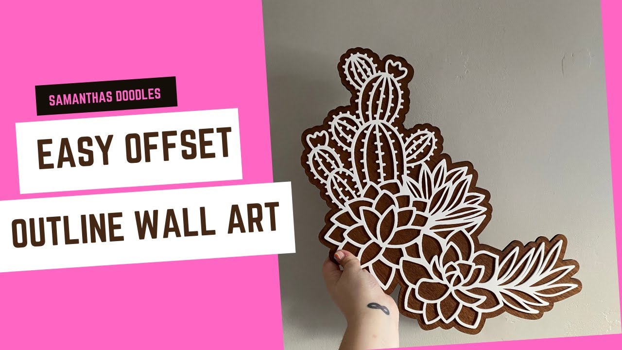 Easy Offset Outline Wall Art by Samantha’s Doodles - YouTube