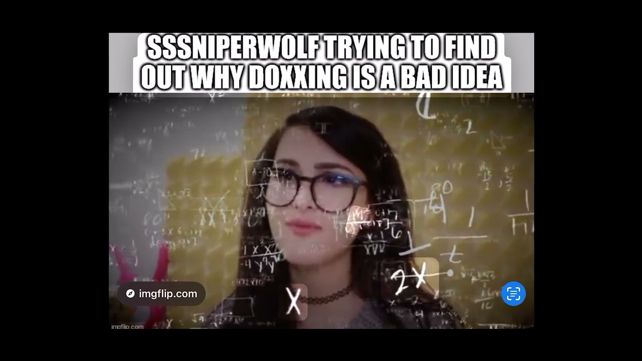 The Dddoxxerwolf Meme 1 Sssniperwolf Trying To Find Out Why Doxxing