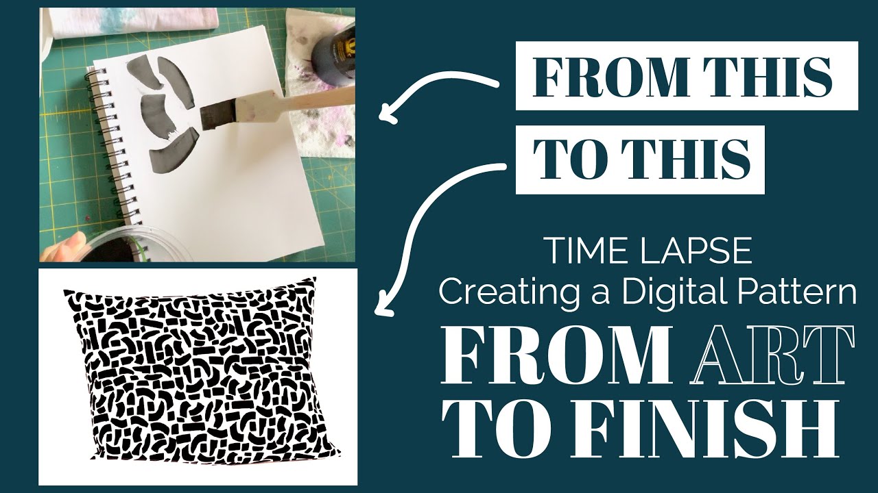 Time-lapse of Surface Pattern Creation from Art on Paper to Digital ...
