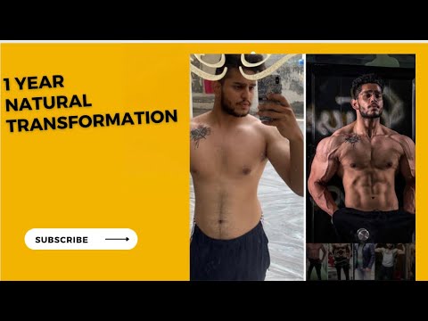 1 year natural transformation of client - YouTube