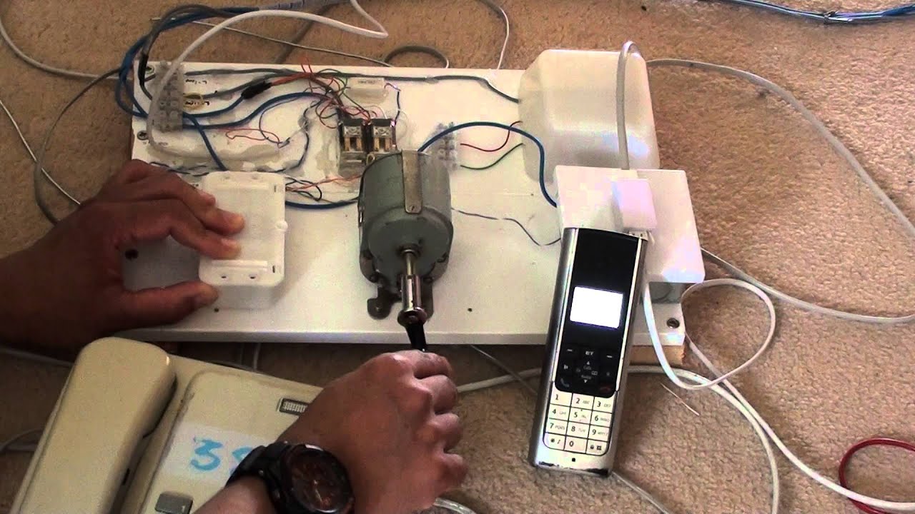 magneto ringing modern DECT telephone set - YouTube