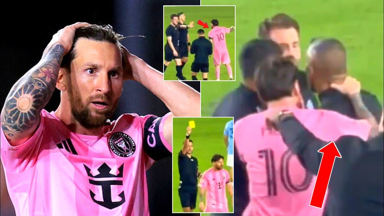 Messi SHOUTS at Referee & GRABS Rival Coach by the NECK got A Yellow ...