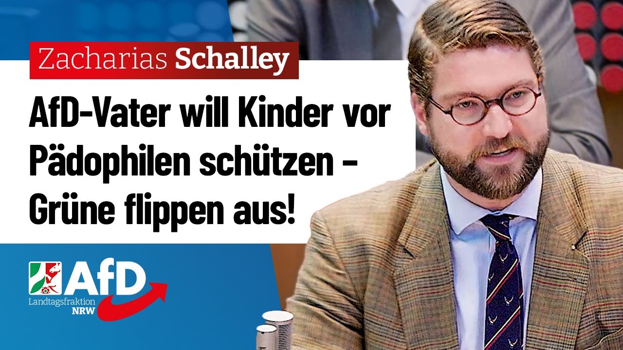 AfD-Vater will Kinder vor Pädophilen schützen, Grüne flippen aus ...
