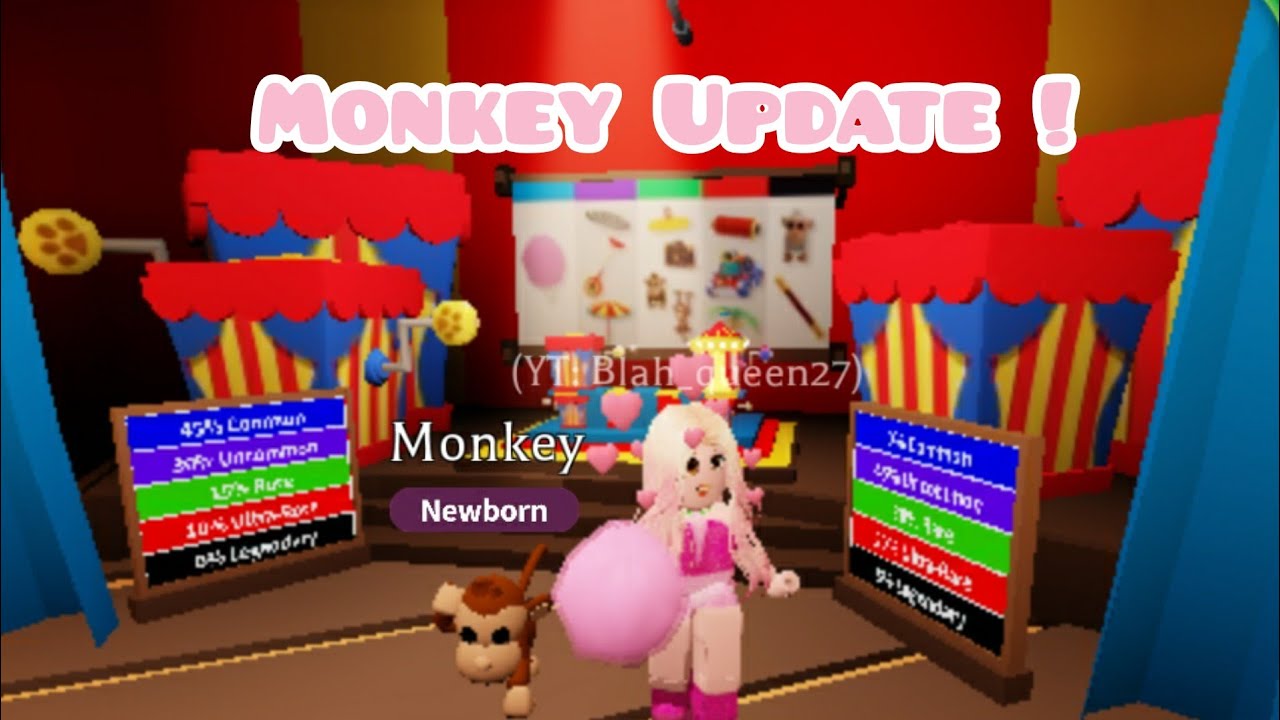 The Monkey Update! | Adopt me! - YouTube