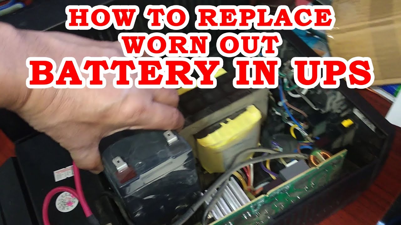 HOW TO REPLACE WORN OUT BATTERY IN UNINTERRUPTIBLE POWER SUPPLY OR UPS ...
