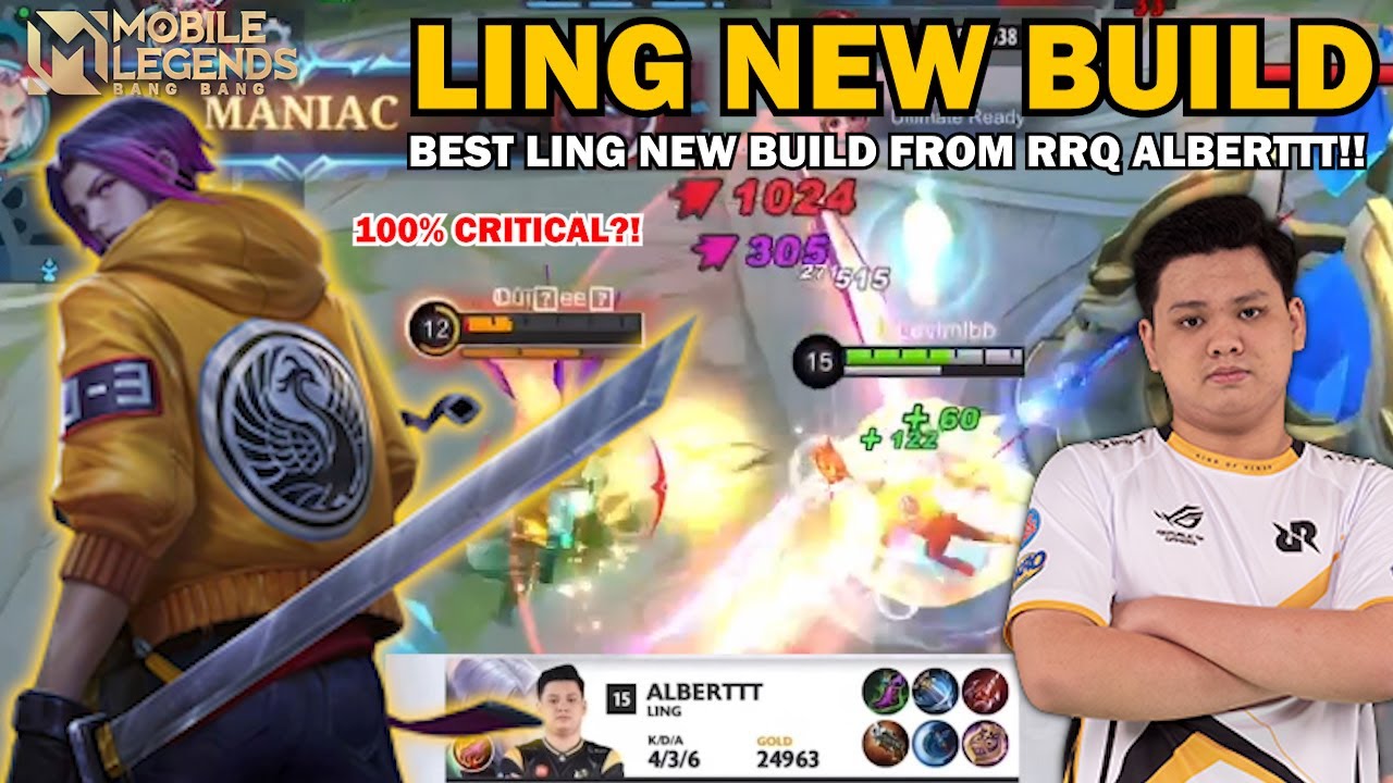 LING NEW BUILD FROM RRQ ALBERTTT AUTO SAVAGE?! | BEST LING BUILD 100% ...