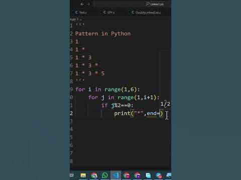 Pattern 8 Program in Python #python #pythonprogramming #interview #placement #pythontutorial ...