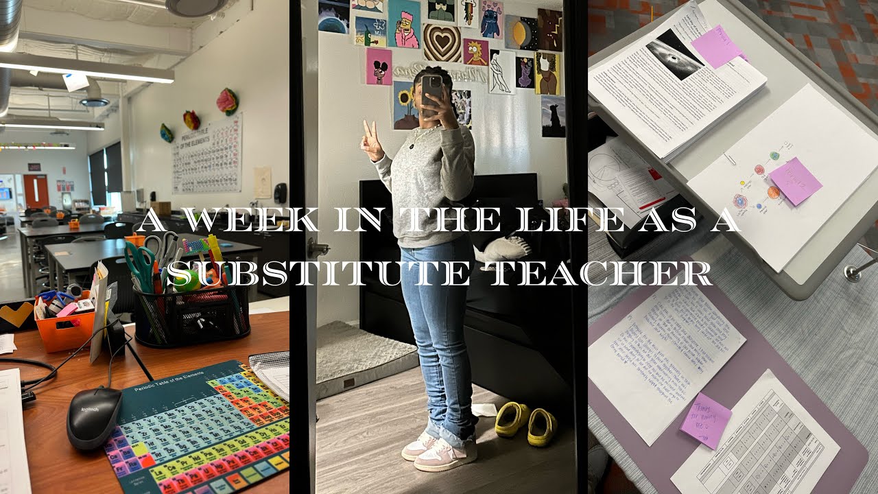 a week in my life as a first time substitute teacher - YouTube