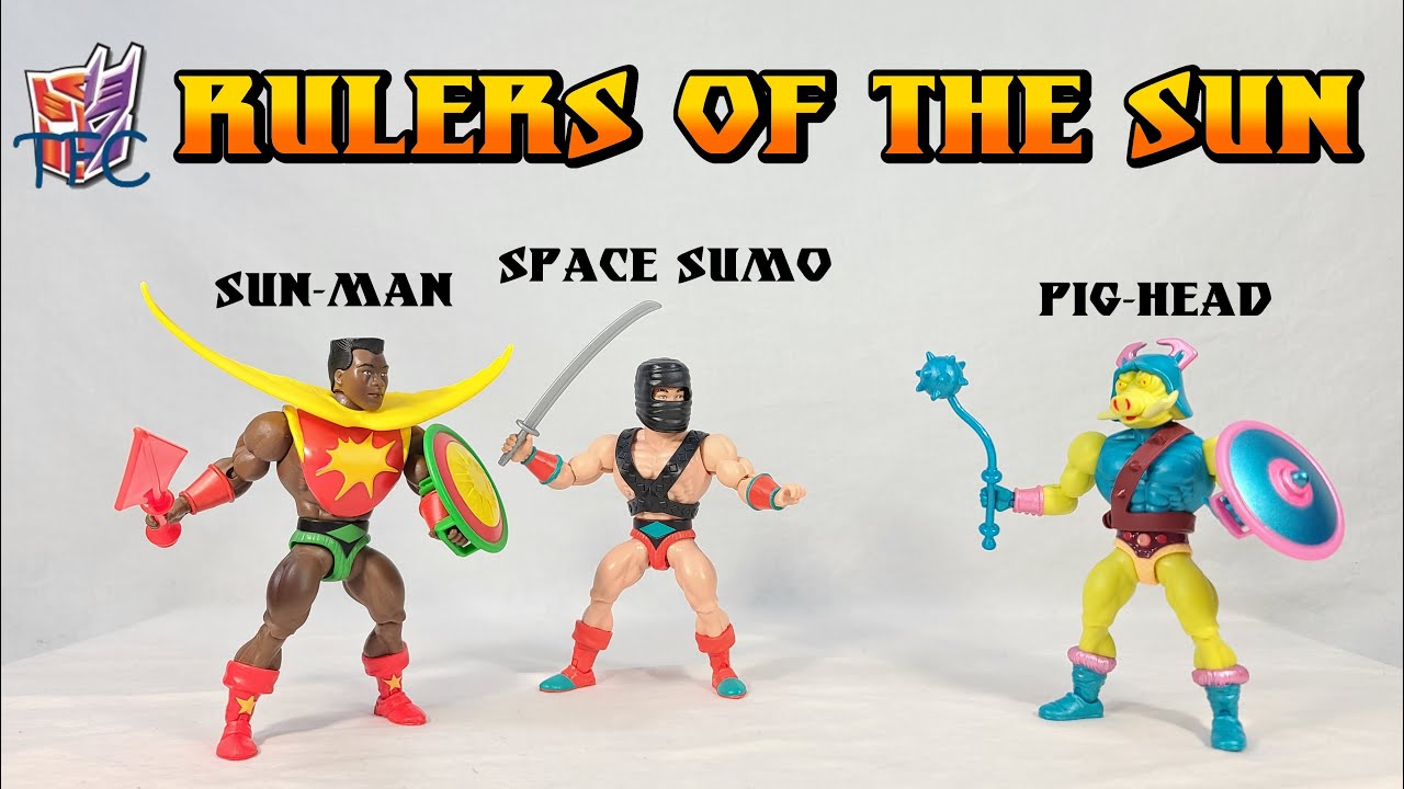 MOTU Review: Origins Sun-Man, Pig-Head, and Space Sumo 3 Pack - YouTube