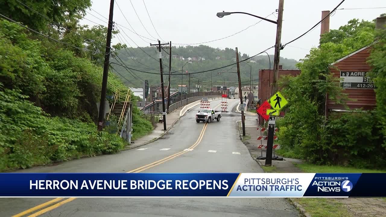 Herron Avenue Bridge reopens - YouTube