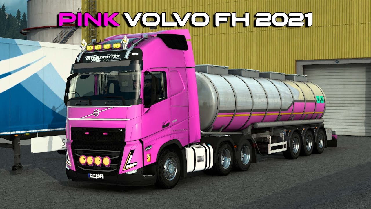 ETS2 1.43 PINK Volvo FH 2021 by KP TruckDesign | Promods | Volvo FH540 ...